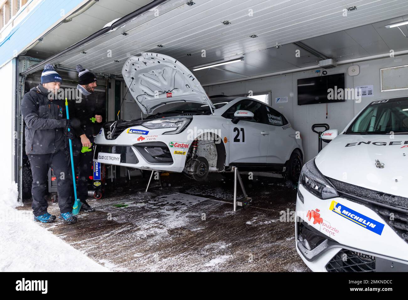 Paddock während der Clio Ice Trophy 2023 2023 - GSeries G2 auf dem ...