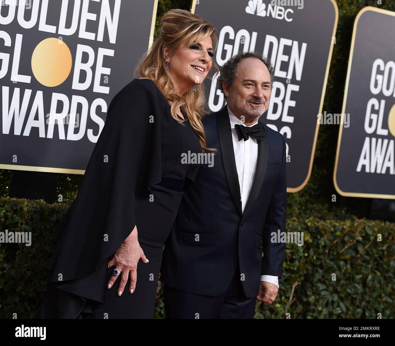 Caroline Aaron, left, and Kevin Pollak arrive at the 76th annual Golden ...