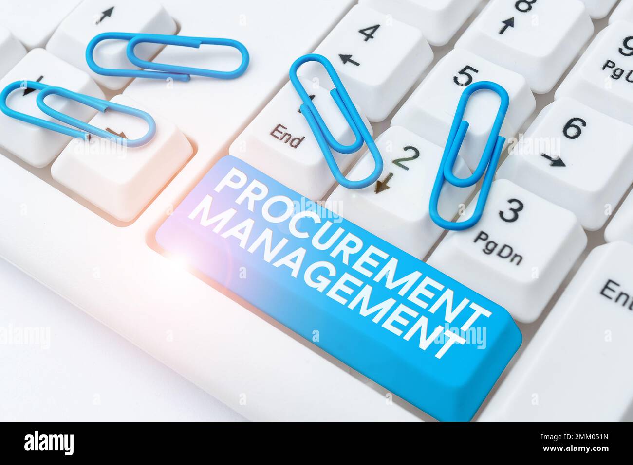 Schreiben mit Textanzeige für Procurement Management. Geschäftsidee für ...