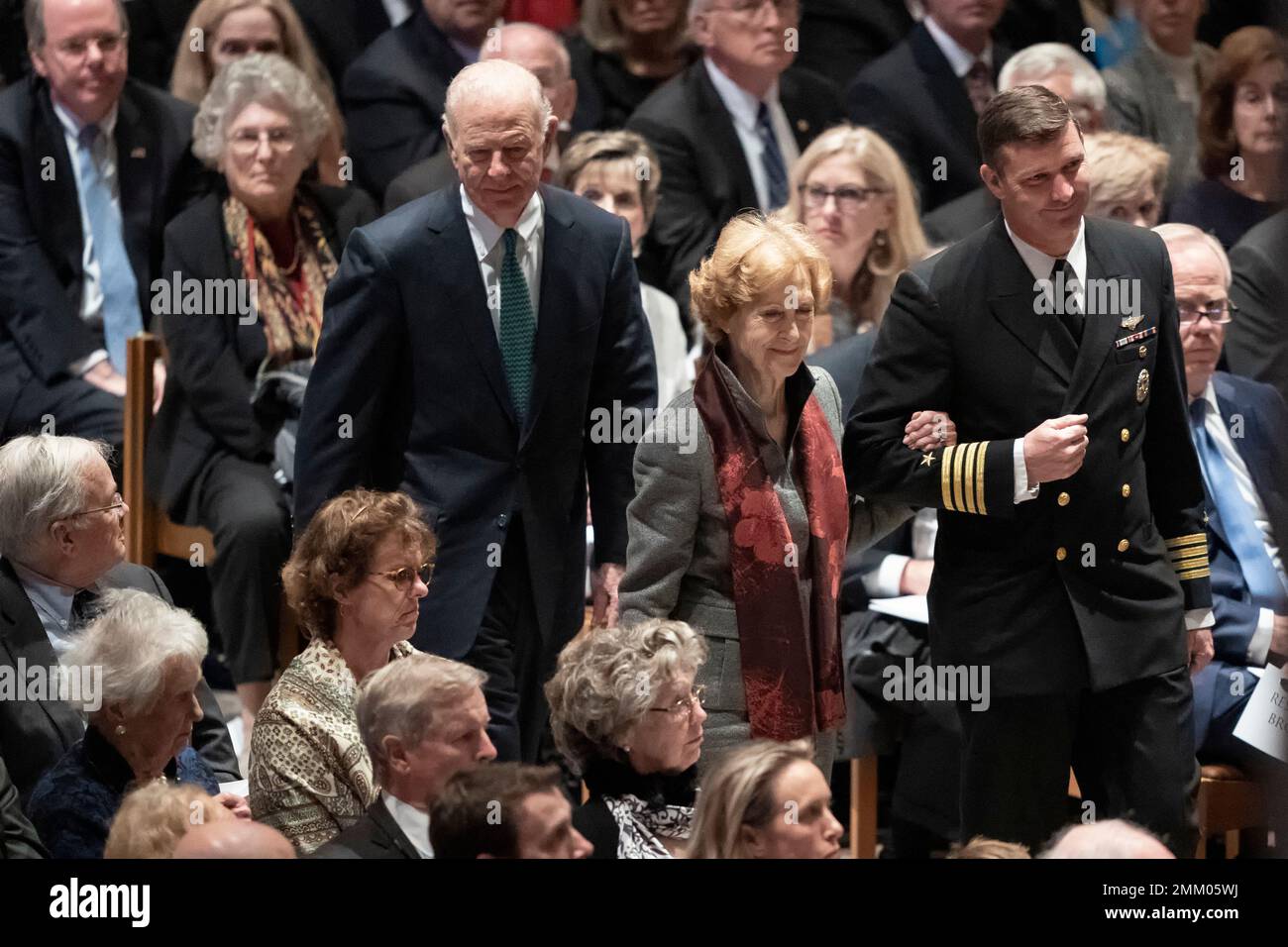 Former Secretary of State James Baker and his wife Susan arrive for the ...