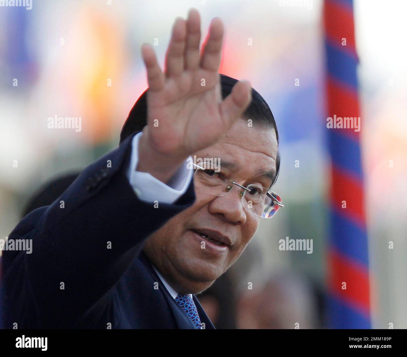 FILE - In this Nov. 21, 2018, file photo, Cambodia's Prime Minister Hun ...
