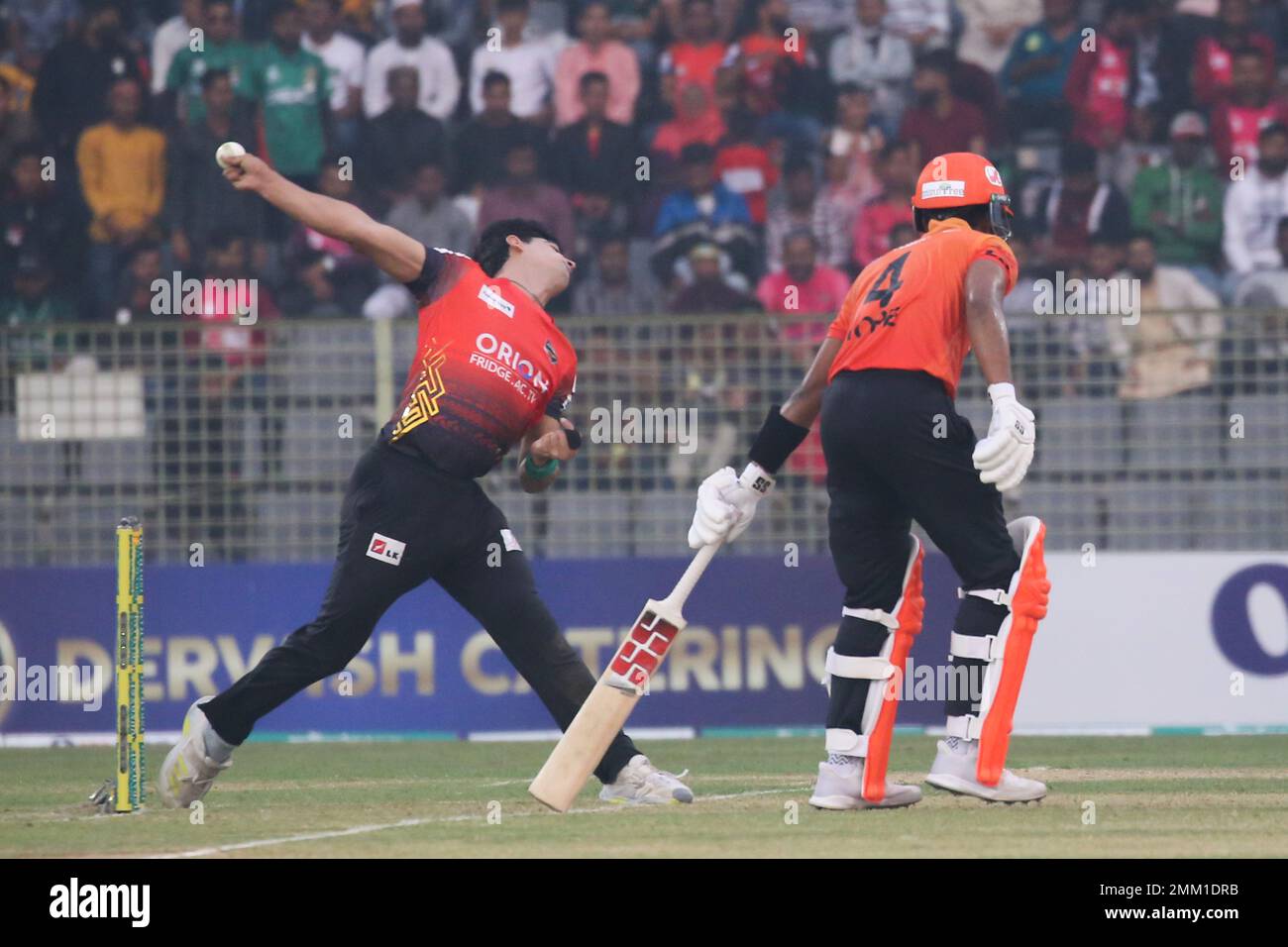 28. Januar 2023 in Sylhet-Bangladesch: Comilla Victorians Team Bowler ...
