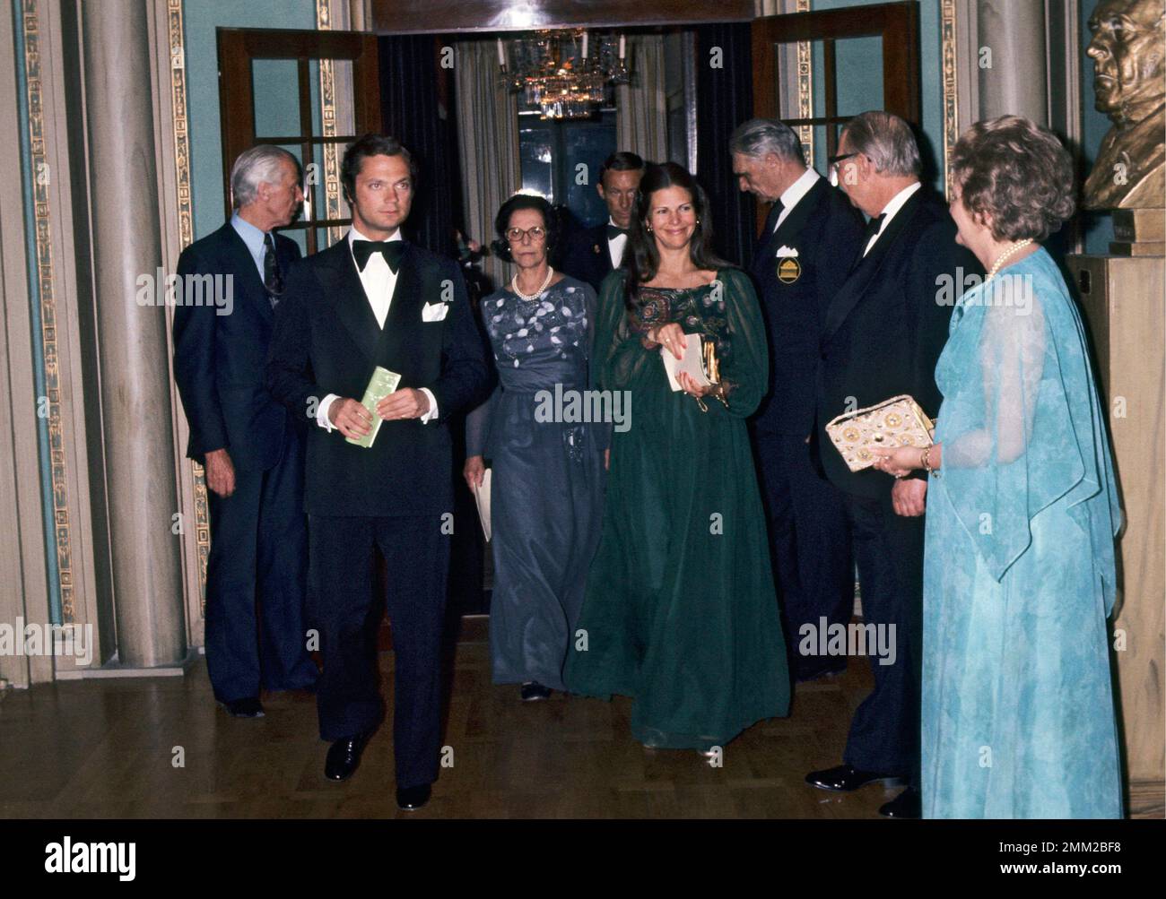 Der König Carl XVI Gustaf und Königin Silvia Renate Sommerlath bei ...