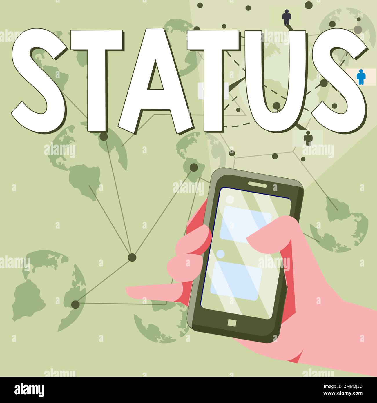 Schreiben Textstatus anzeigen. Internetkonzeptsituation zu einem ...