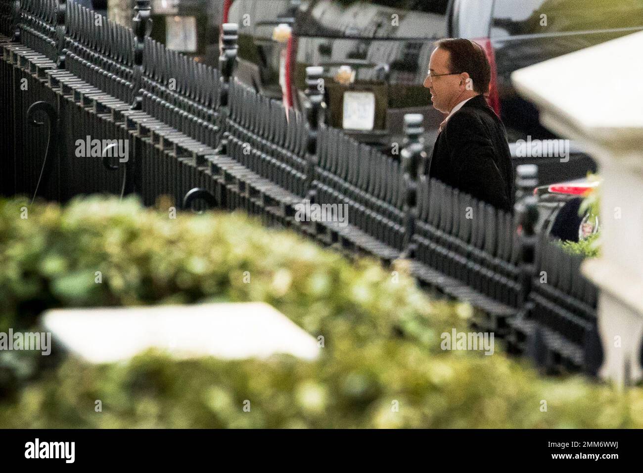 Deputy Attorney General Rod Rosenstein arrives at the West Wing of the ...