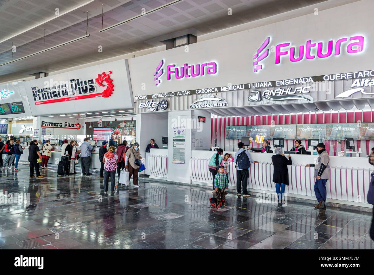Mexiko-Stadt, Central de Autobuses del Norte, Northern Bus Station ...