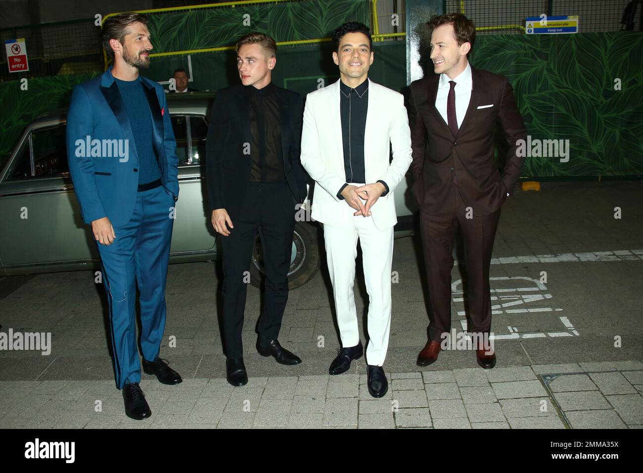 Actors Gwilym Lee, from left, Ben Hardy, Rami Malek and Joseph Mazzello ...