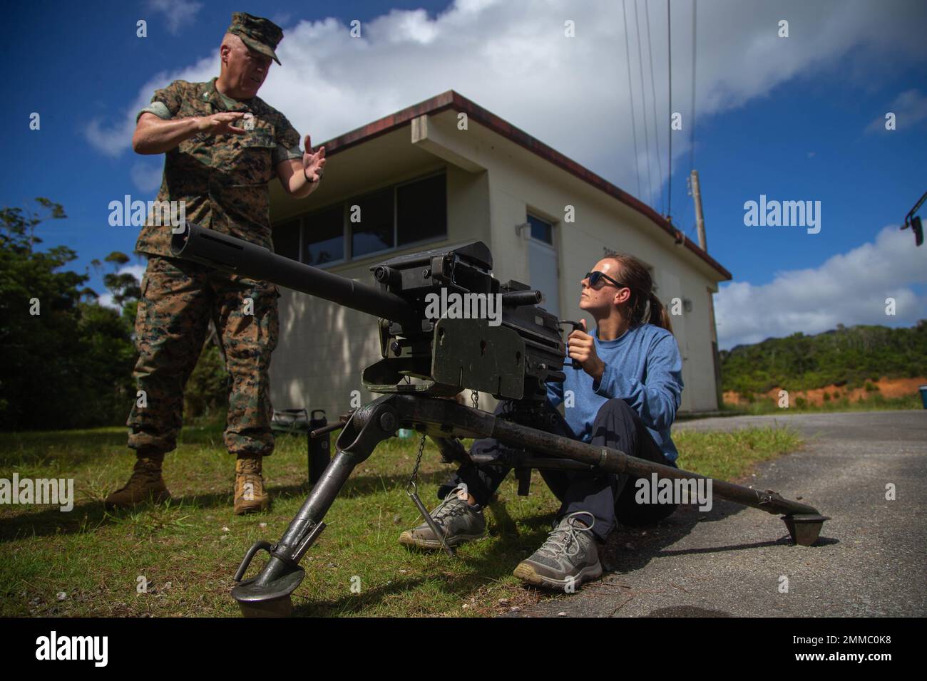US Marine Corps Colon. Erick Clark, Kommandant des Marine-Regiments 4 ...