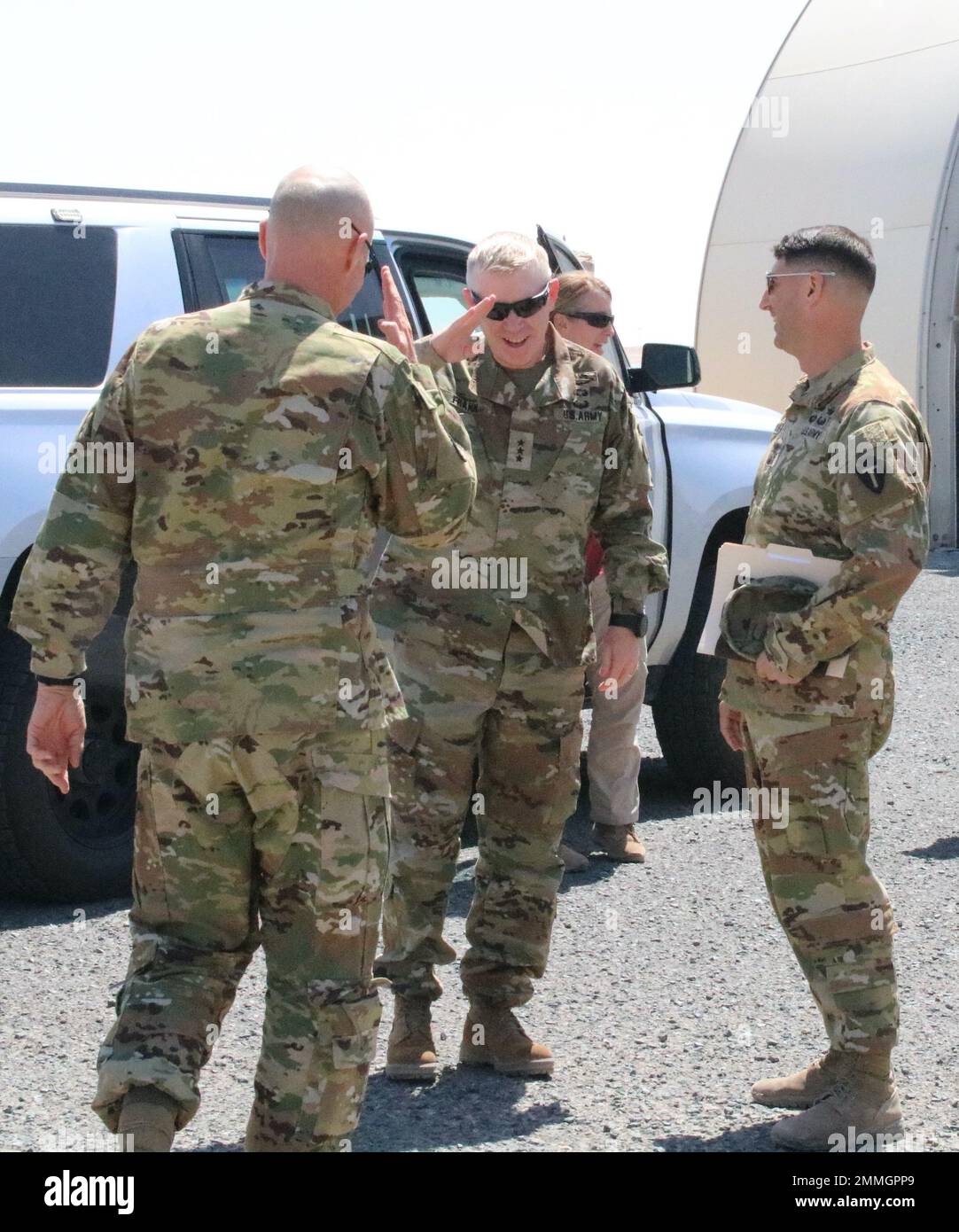 U.S. Army LT. General Patrick D. Frank, kommandierender General der U.S ...