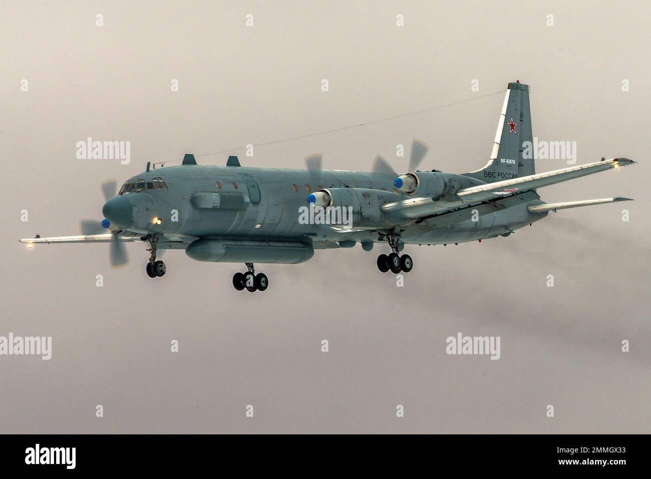 In this photo taken on Saturday, March 4, 2017, a Il-20 electronic ...