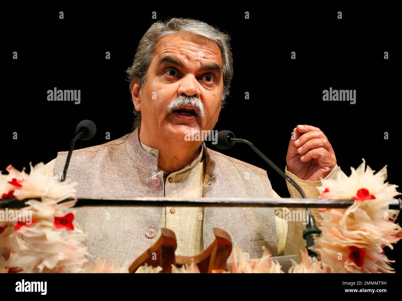 Ramon Magsaysay awardee Bharat Vatwani of India delivers a few words ...