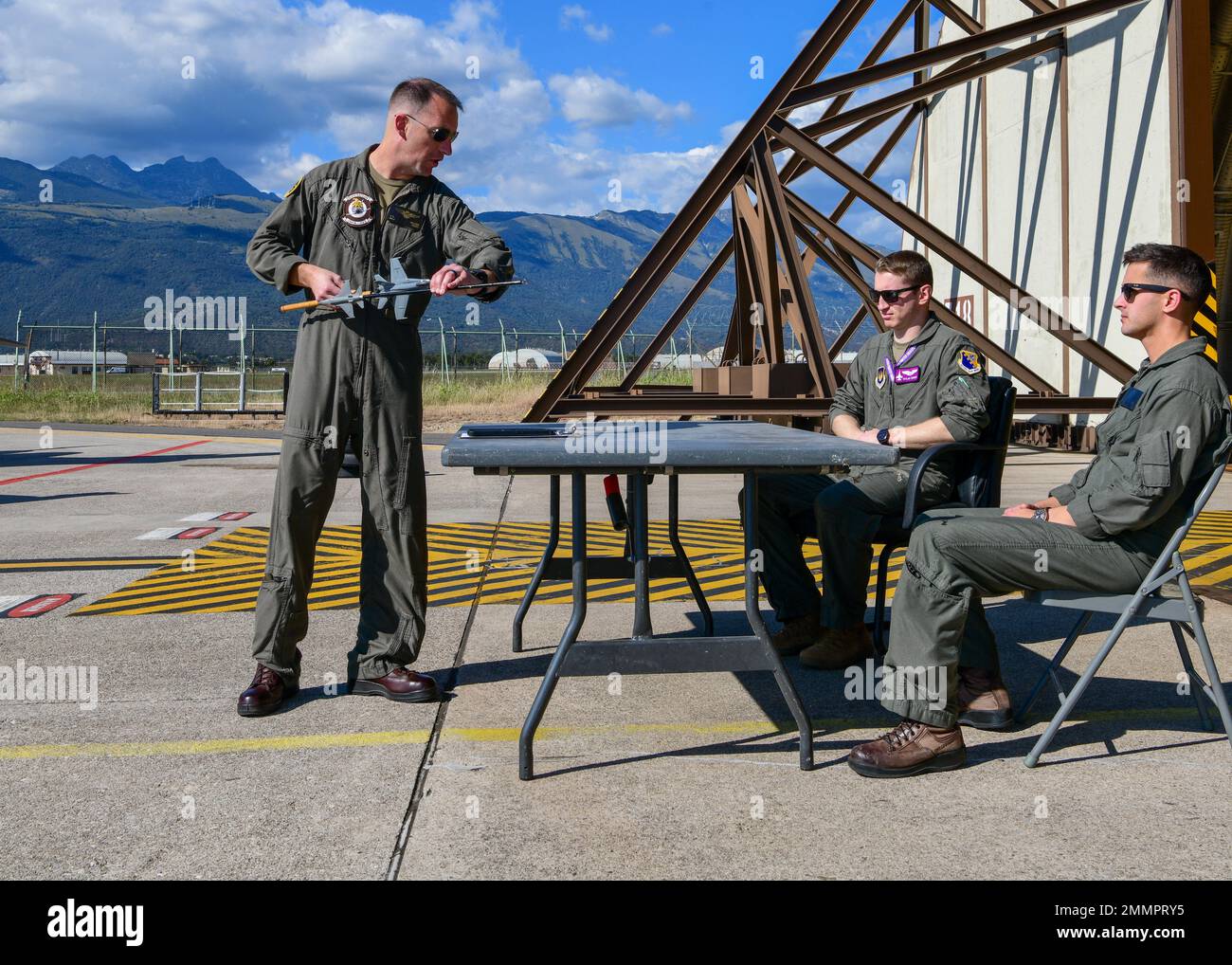 US Marine Corps Maj. Kyle Wilson, Marine Fighter Attack Squadron 323 ...