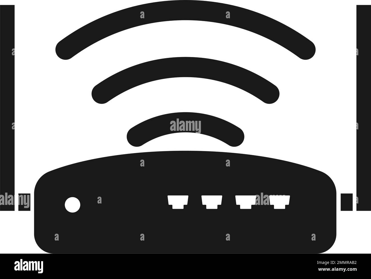 Router symbol umriss Stock-Vektorgrafiken kaufen - Alamy