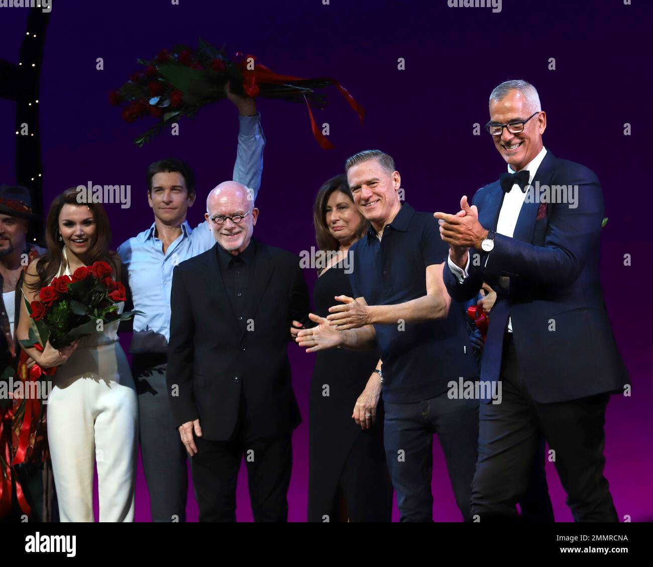 Samantha Barks, from left, Andy Karl, Jim Vallance, Paula Wagner, Bryan ...