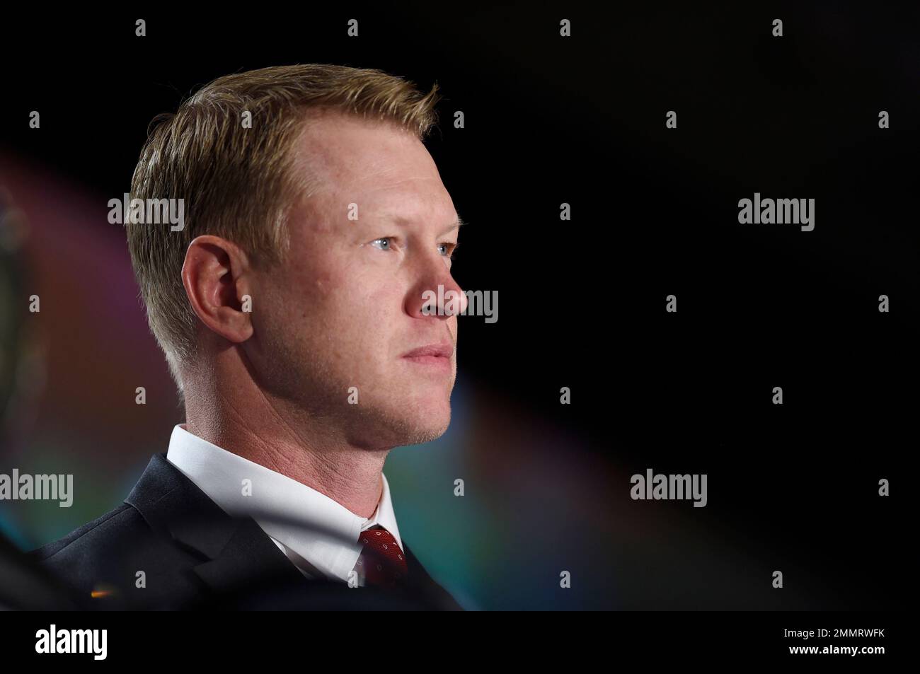 File-This July 23, 2018, file photo shows Nebraska head coach Scott ...