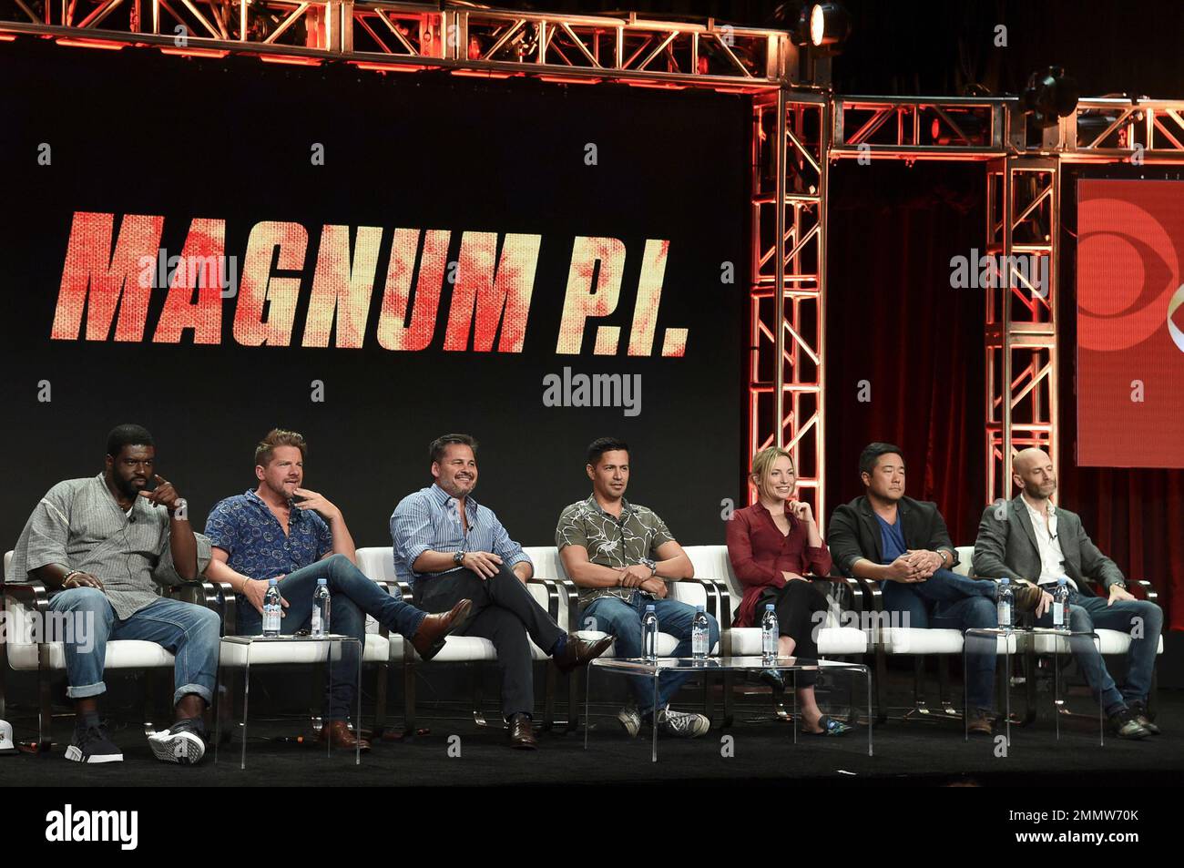 Stephen Hill, from left, Zachary Knighton, Peter M Lenkov, Jay ...