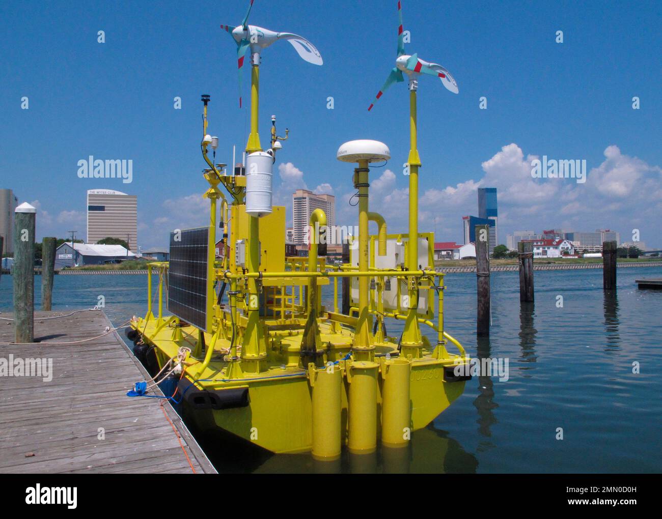 This photo shows a research buoy in Atlantic City, N.J., July 16, 2018 ...