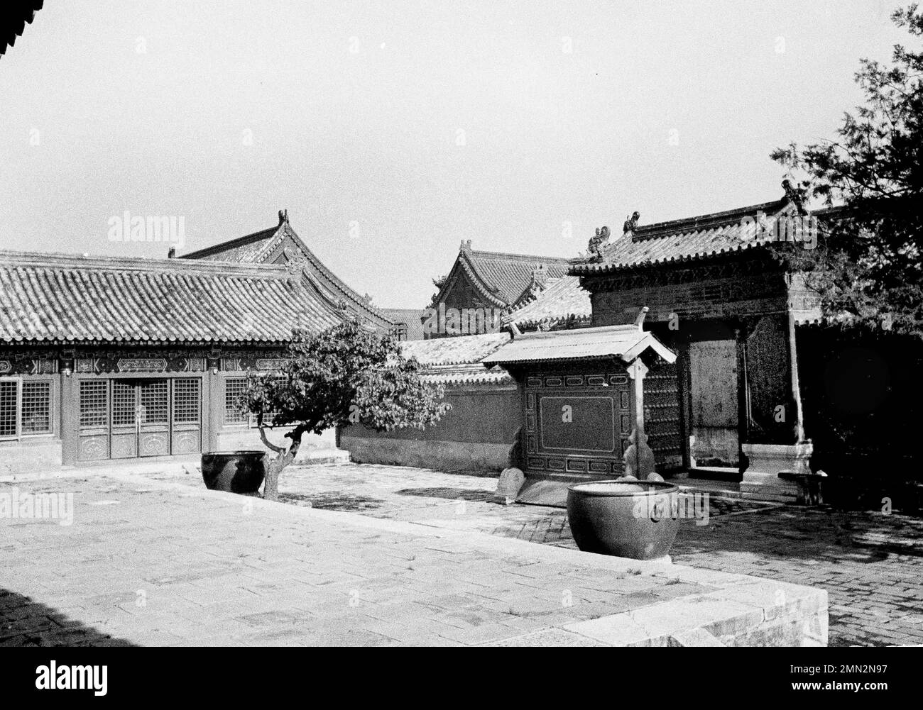 This is a scene from China's renowned Forbidden City in Peking, which ...