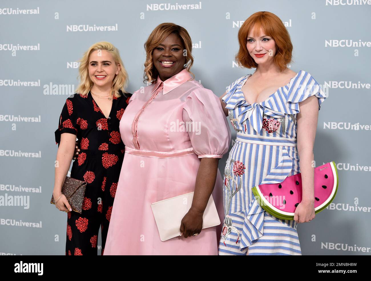 Cast members from "Good Girls" Mae Whitman, from left, Retta and ...