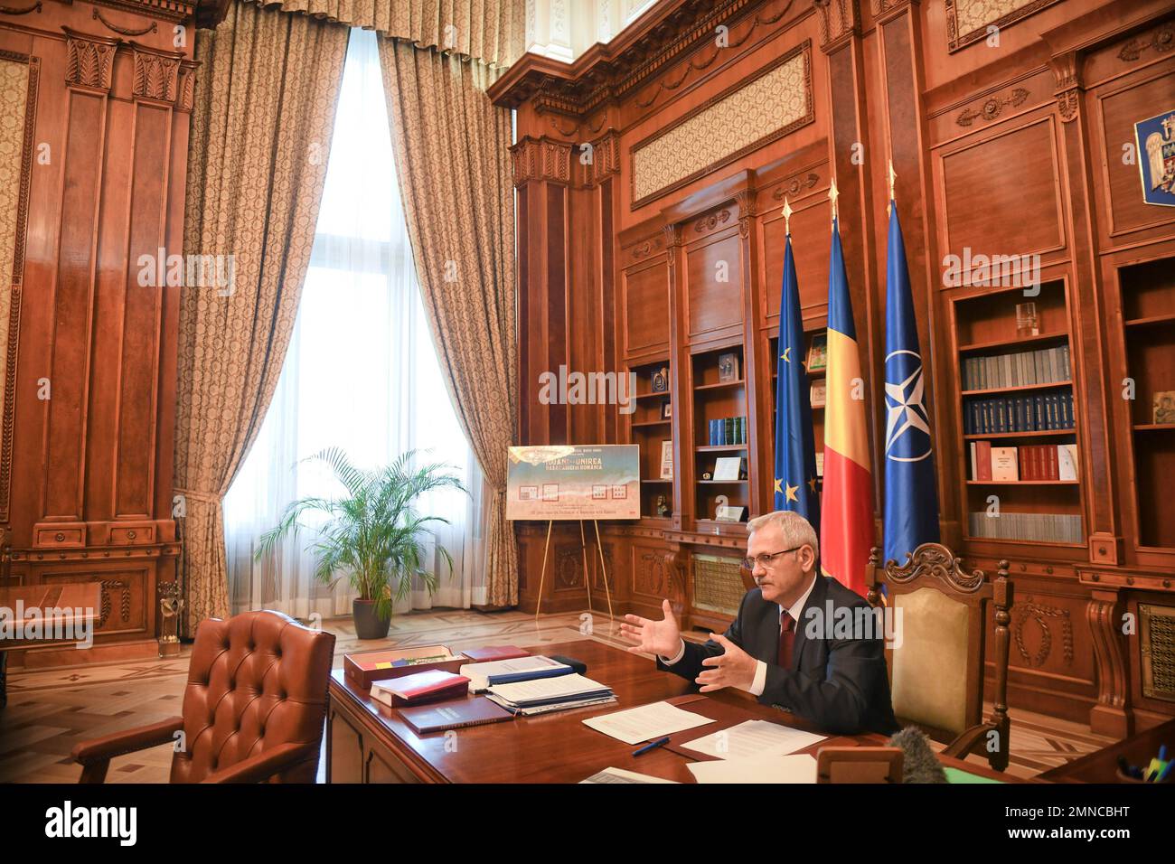 Liviu Dragnea, the leader of Romania's ruling Social Democratic Party ...