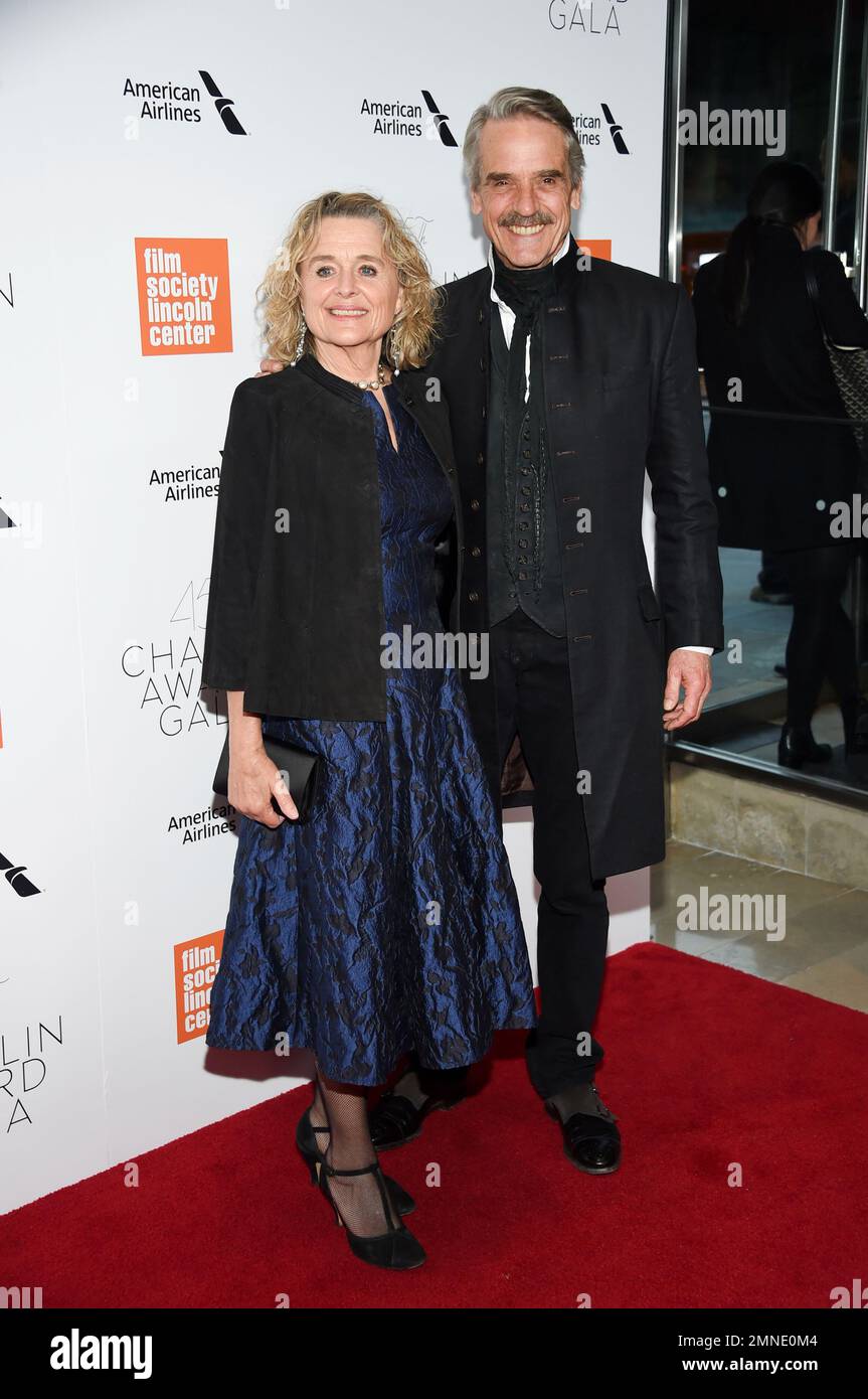 Actor Jeremy Irons and wife Sinead Cusack attend the Film Society of ...
