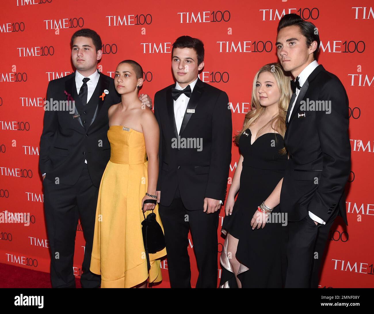 Parkland student activists, from left, Alex Wind, Emma Gonzalez ...