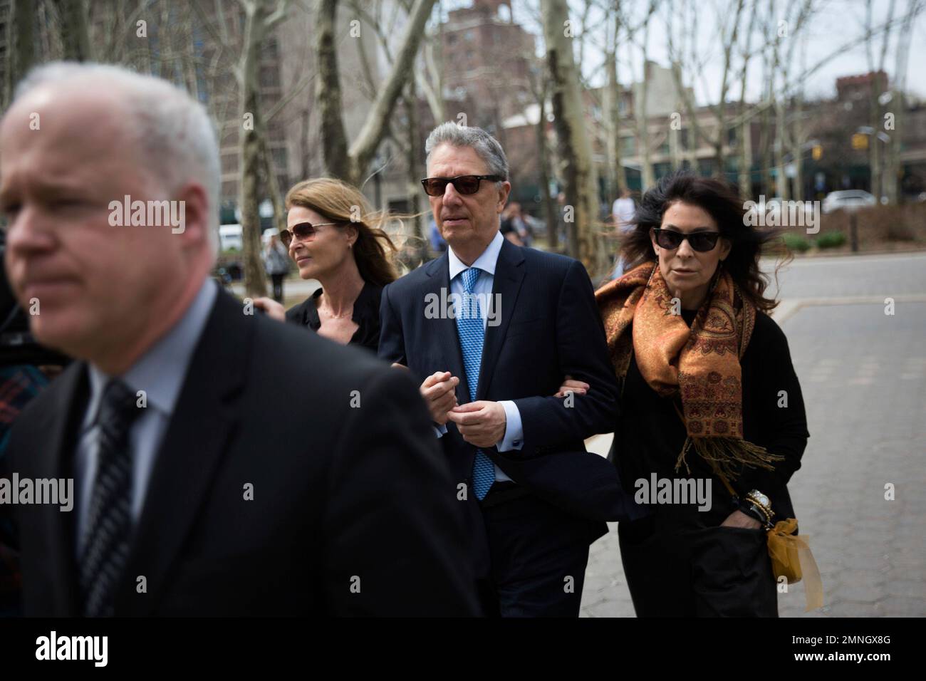 Actress Catherine Oxenberg, left, arrives at federal court with Stanley ...
