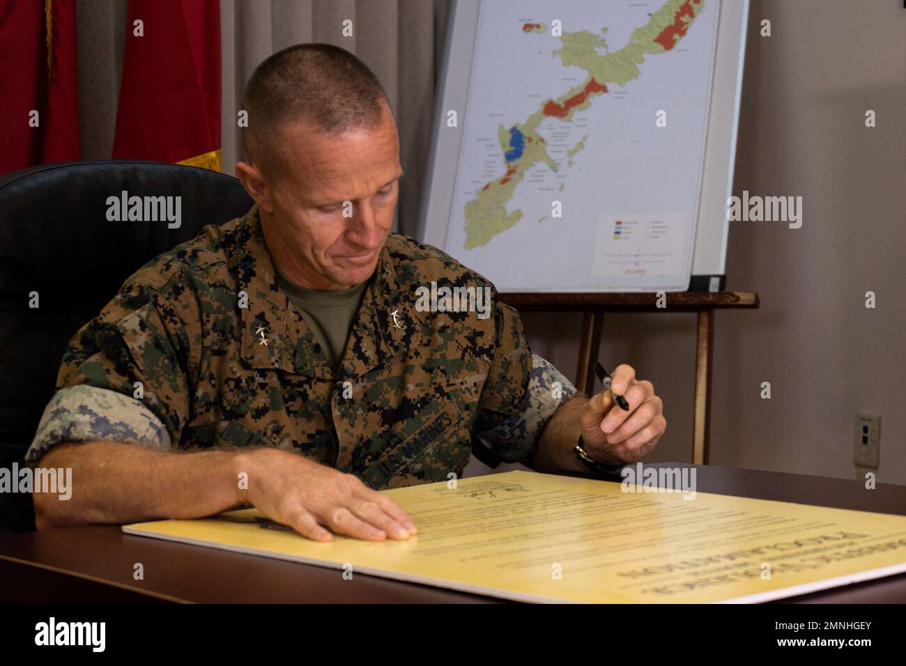 US Marine Corps Maj. General Stephen E. Liszewski, Kommandeur der ...