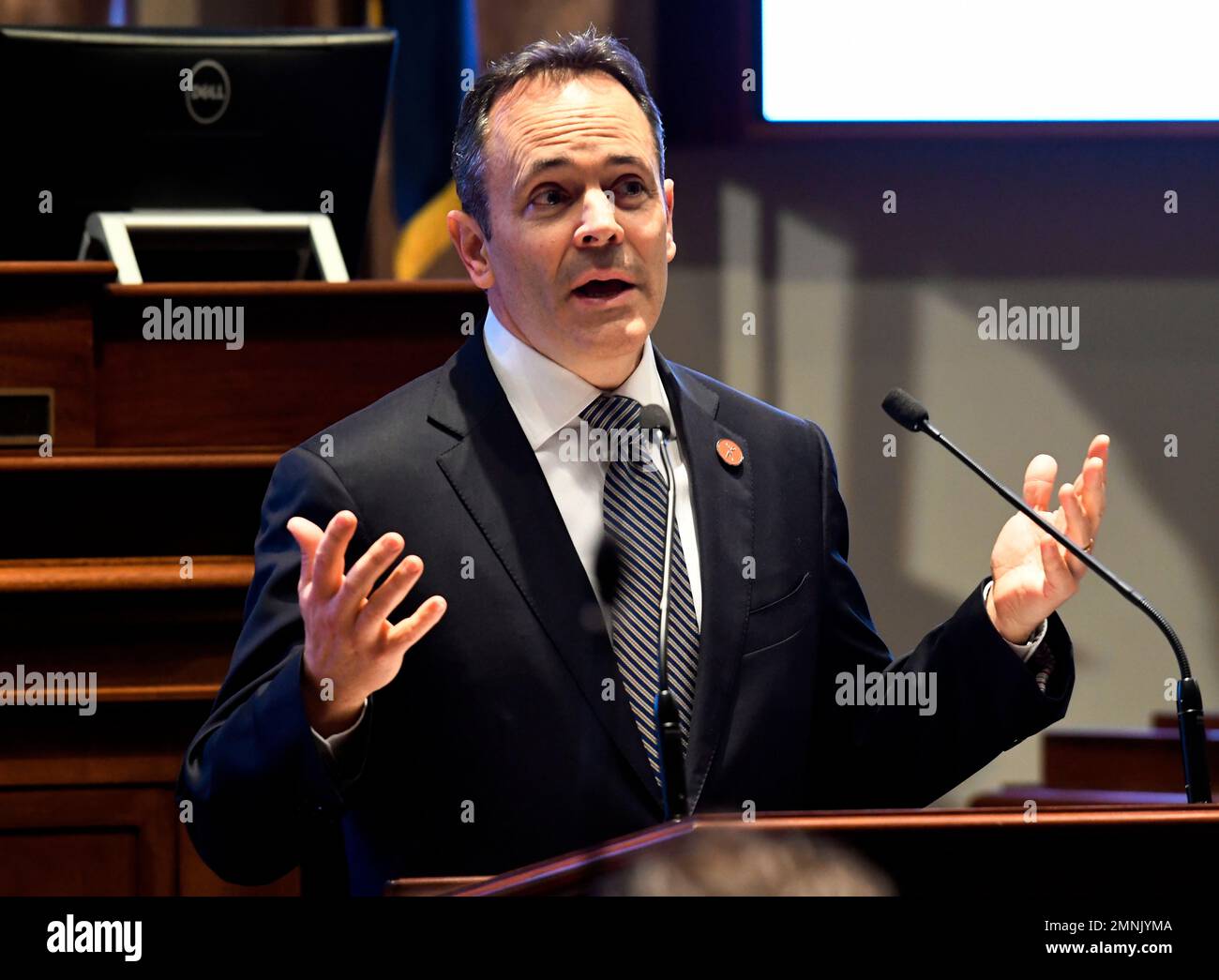 FILE - In this Tuesday, Jan. 16, 2018, file photo, Kentucky Gov. Matt ...