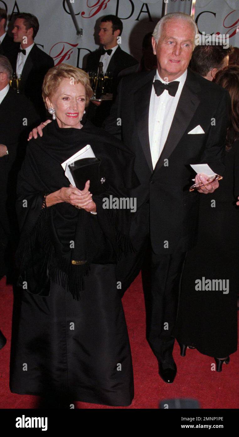 FILE - In this Feb.12 1996 file photo, Hubert de Givenchy arrives with ...