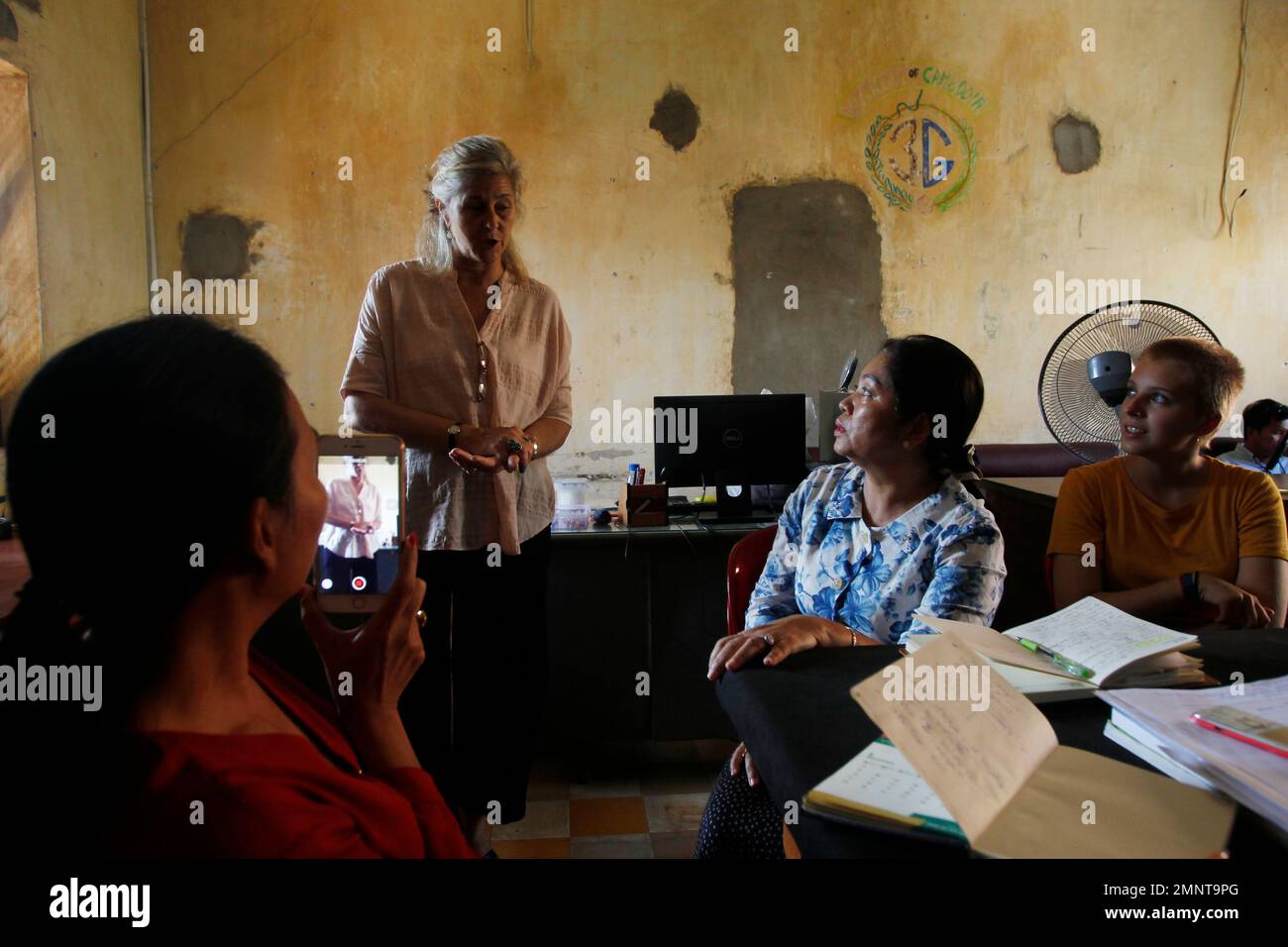 In this Feb. 5, 2018, photo, leading textile conservationist Julia ...