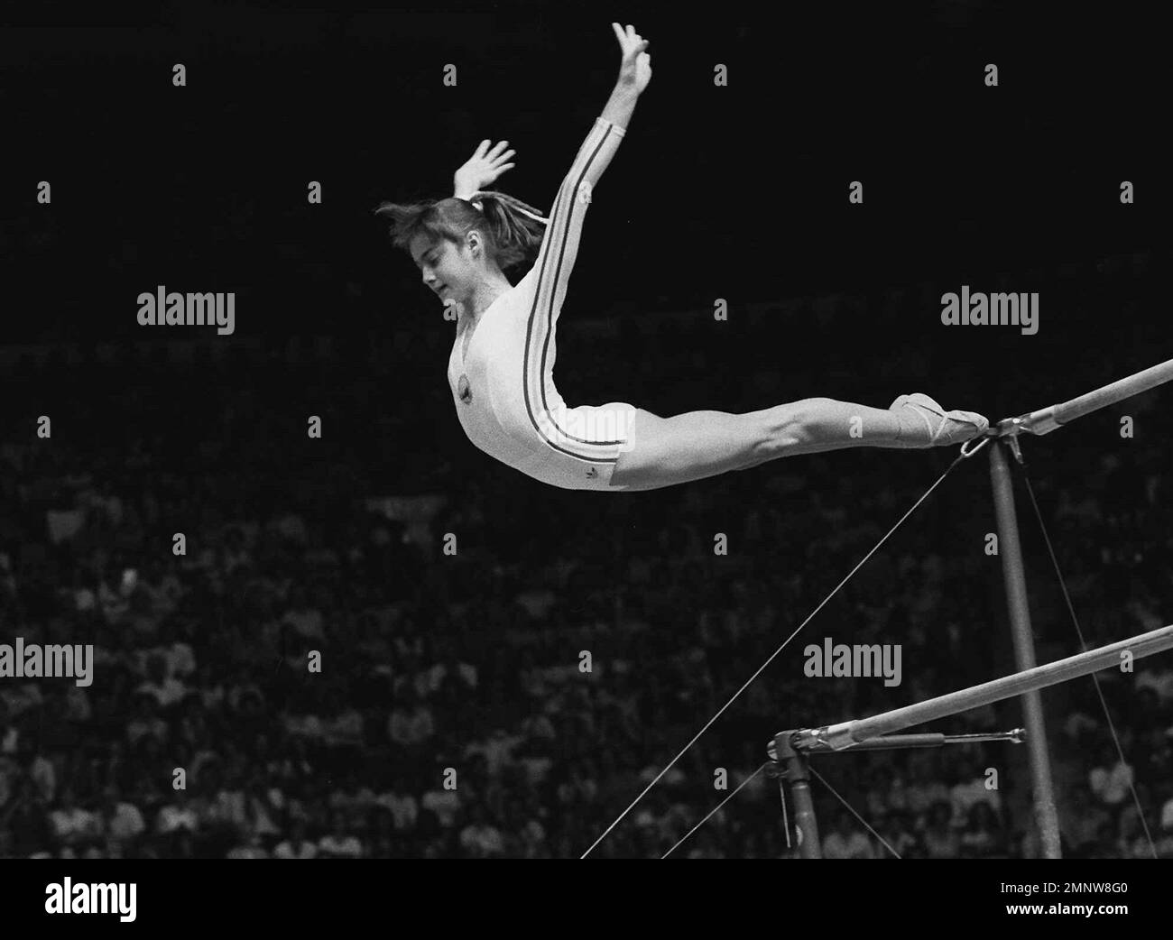 FILE - In this July 18, 1976, file photo, Nadia Comaneci, of Romania ...