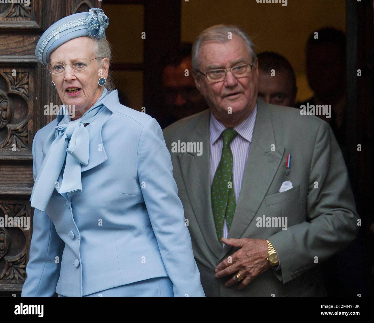 FILE - In this Oct. 21, 2014, file photo, Danish royals Queen Margrethe ...
