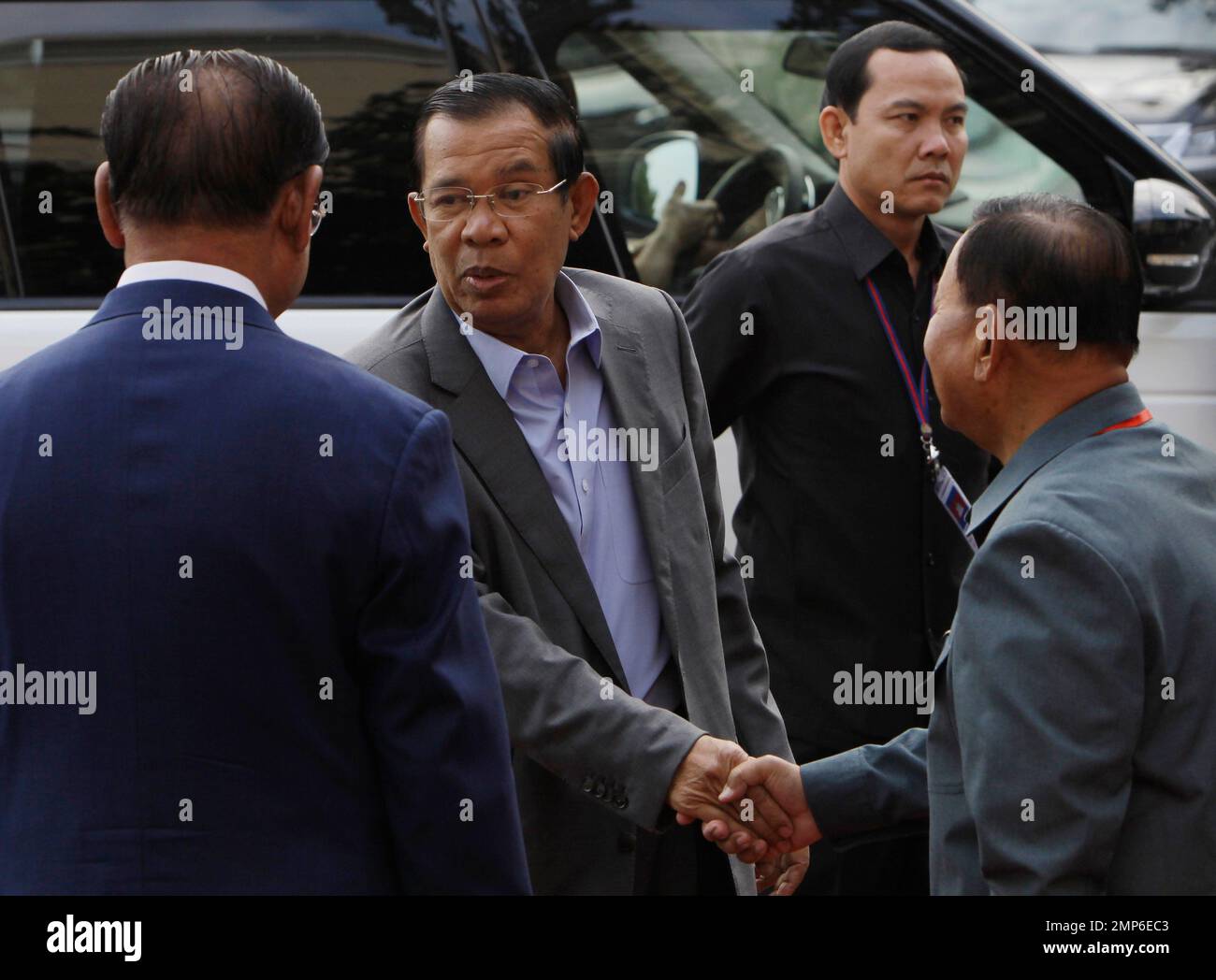 Cambodian Prime Minister and President of Cambodian People's Party, CPP ...