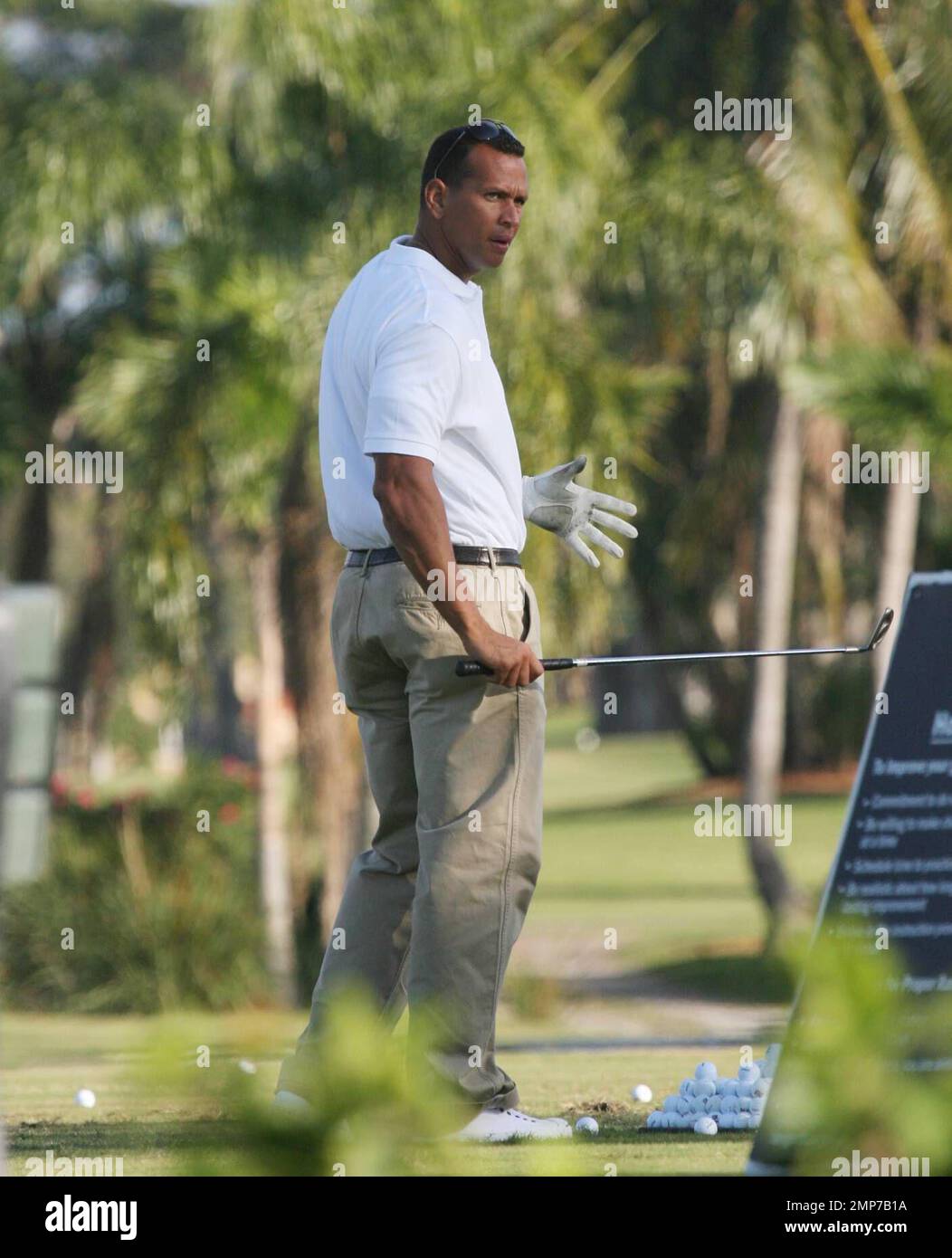 A-Rod zeigt nachmittags einige Schaukeln auf der Übungsstrecke auf ...