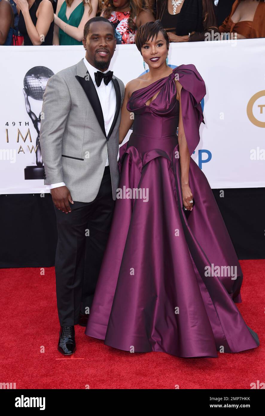 Tommicus Walker, left, and LeToya Luckett arrive at the 49th annual ...