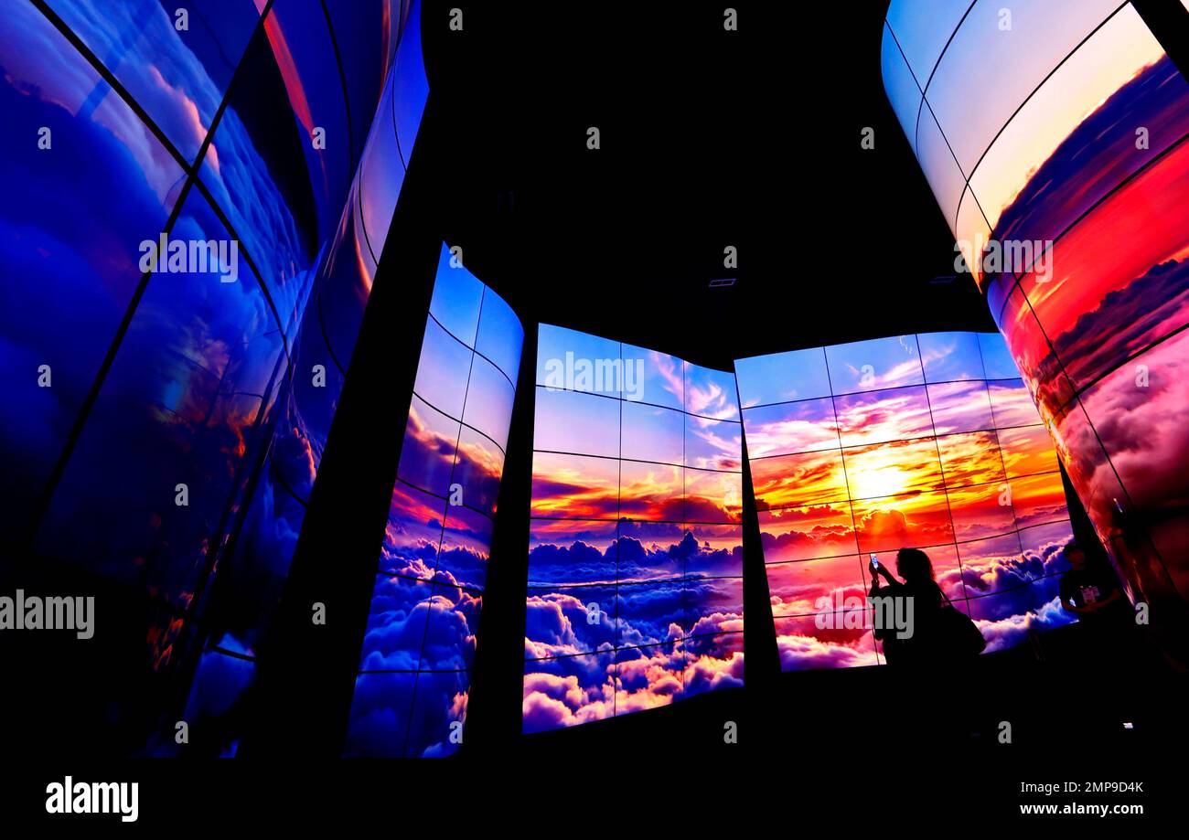 LG delivers an immersive OLED TV experience to CES 2018 attendees in the LG Electronics OLED TV ...
