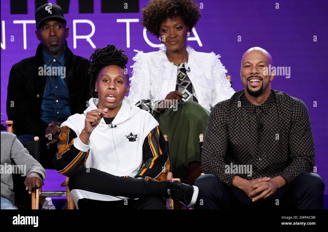 Lena Waithe, second from left, creator/executive producer of the ...