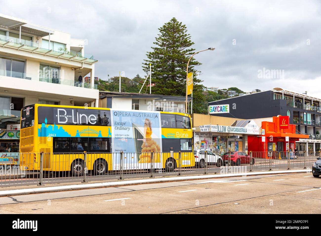 Australischer Doppeldeckerbus, B Line Northern Beaches Bus Sydney Fahrt ...