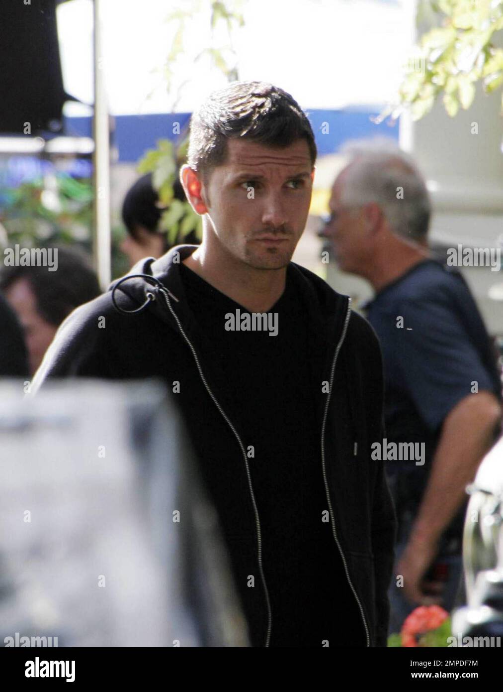 Ben Affleck filmt eine Szene für die Stadt am Harvard Square. Affleck ...