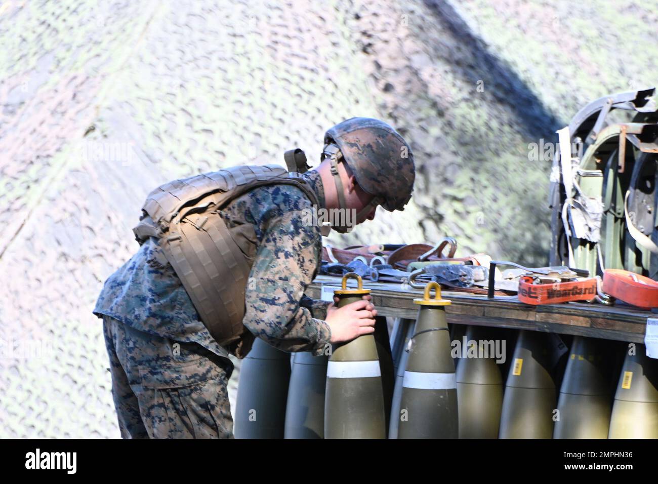Das 3. Bataillon 14. USMC HQ war auf AFP 08 auf dem Fort Dix Range ...