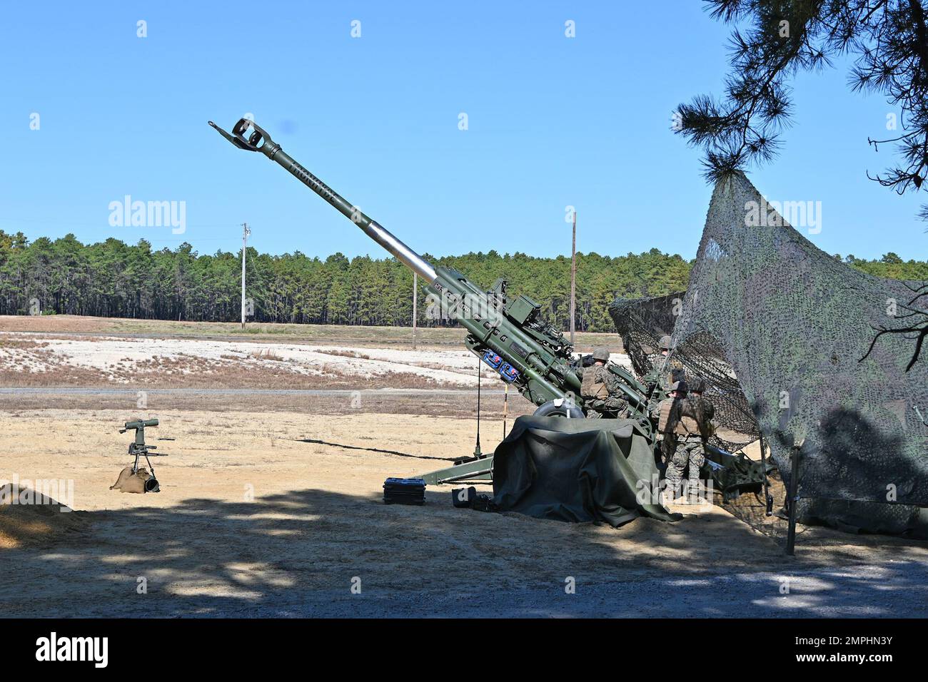 Das 3. Bataillon 14. USMC HQ war auf AFP 08 auf dem Fort Dix Range ...