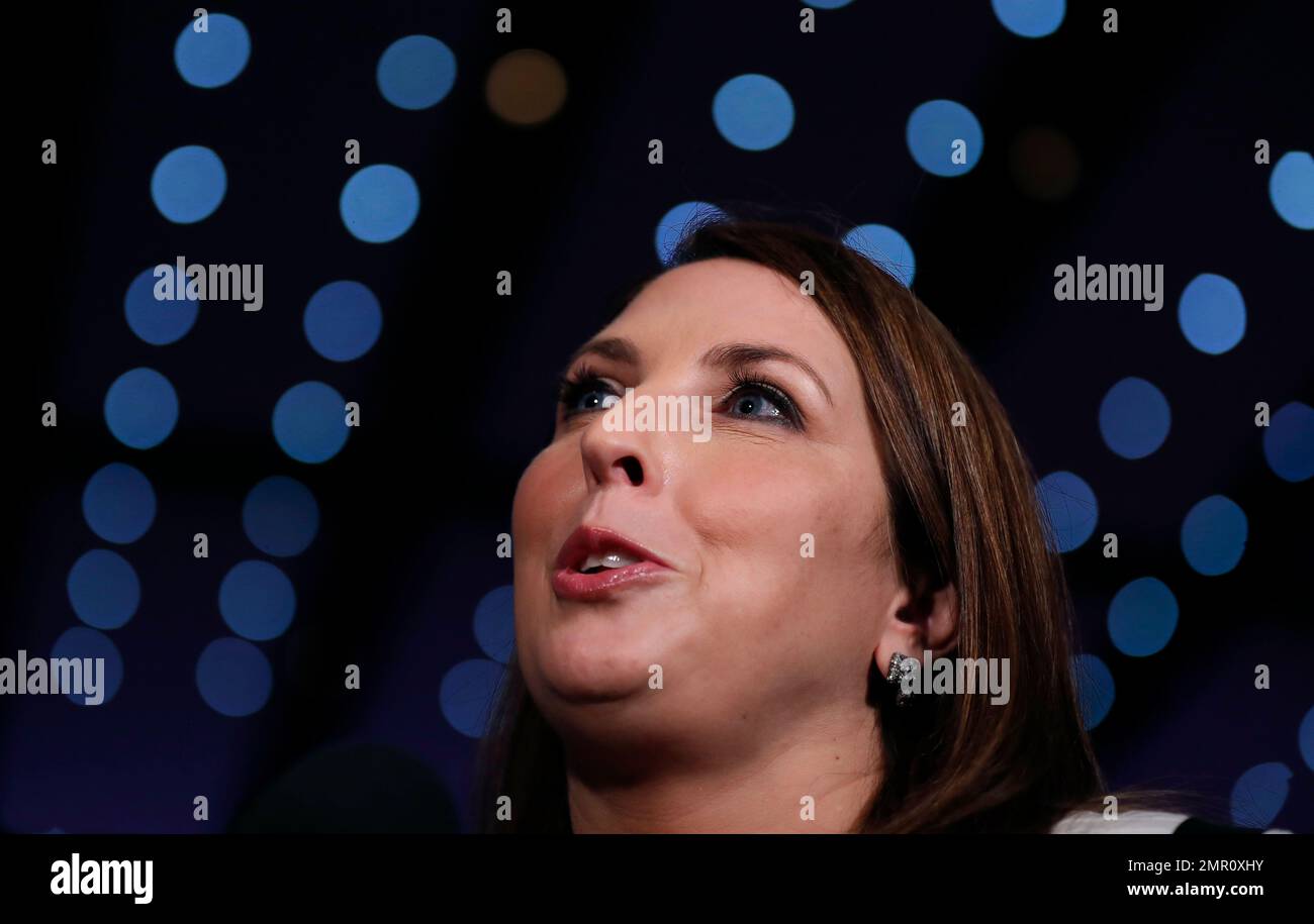 Republican National Committee Chairwoman Ronna Romney McDaniel speaks ...