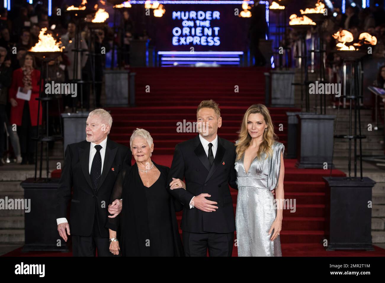 Actors Derek Jacobi, from left, Judi Dench, director Kenneth Branagh and actress Michelle ...