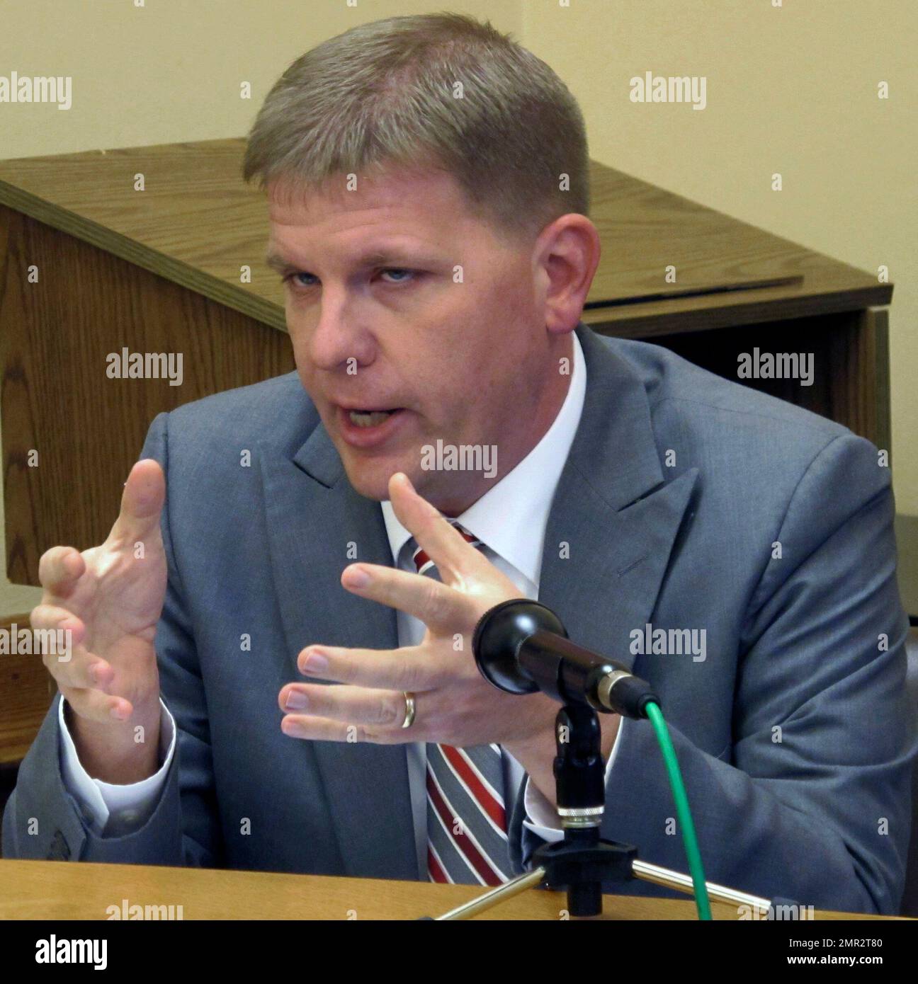 Shawn Sullivan, budget director for Kansas Gov. Sam Brownback, answers ...