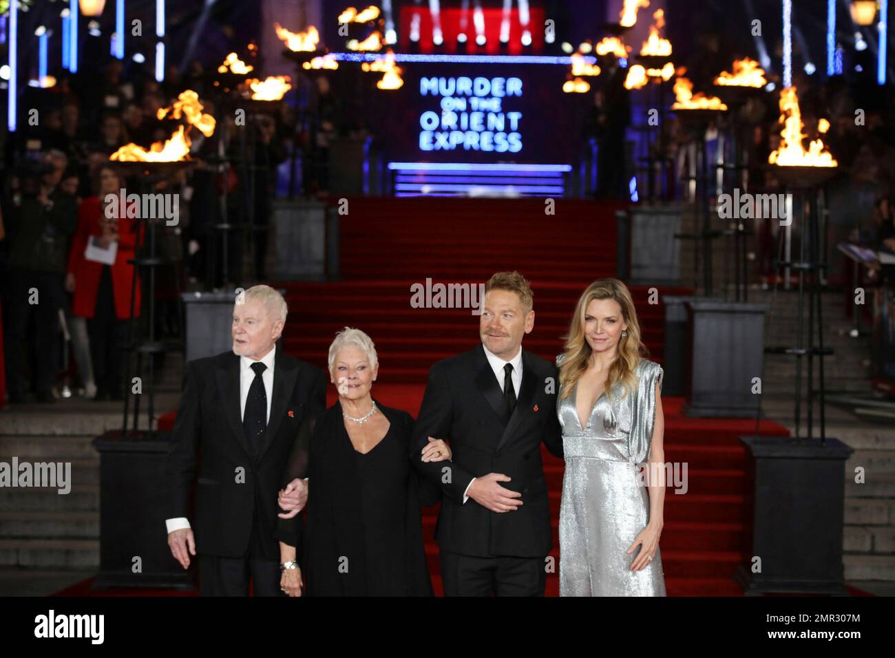 Actors Derek Jacobi, from left, Judi Dench, director Kenneth Branagh and actress Michelle ...