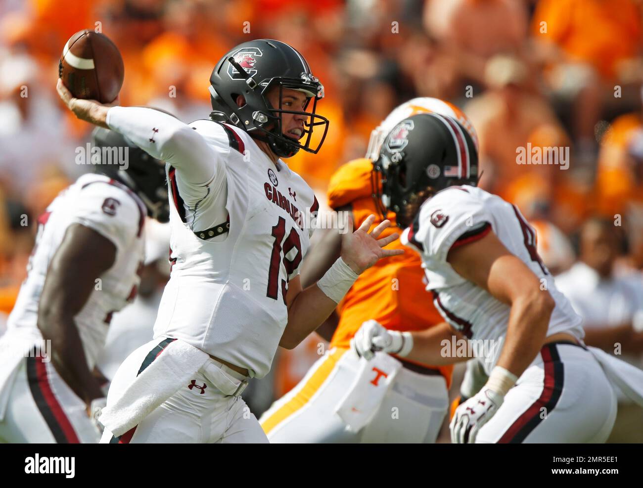 FILE- In this Saturday, Oct. 14, 2017, file photo, South Carolina ...