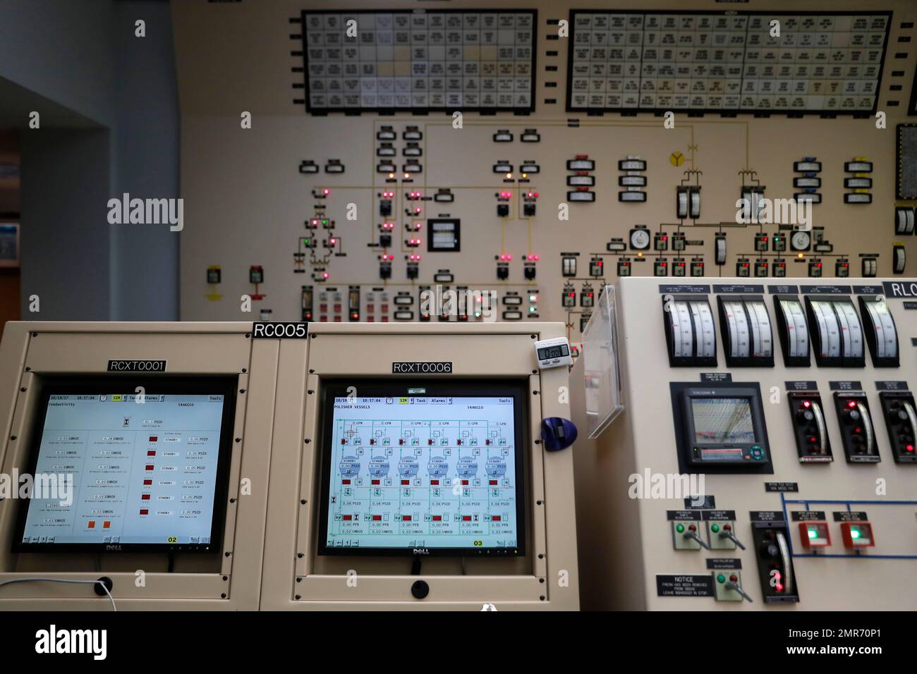 A control room simulator used for training is seen at the Callaway ...