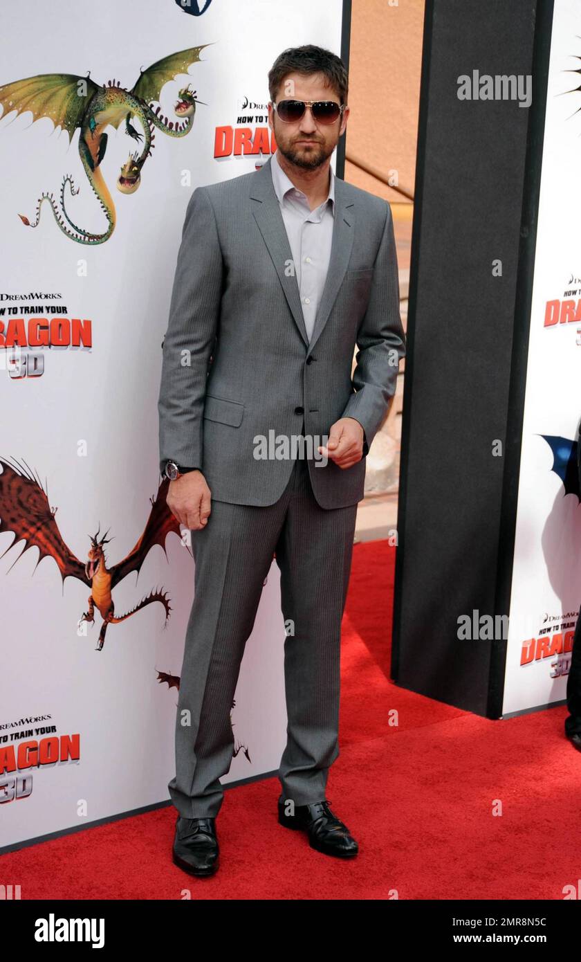 Gerard Butler bei der Premiere von How to Train Your Dragon, im Gibson ...