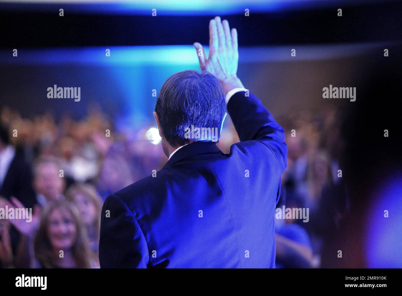 Cyprus' president Nicos Anastasiades waves during a gathering for ...
